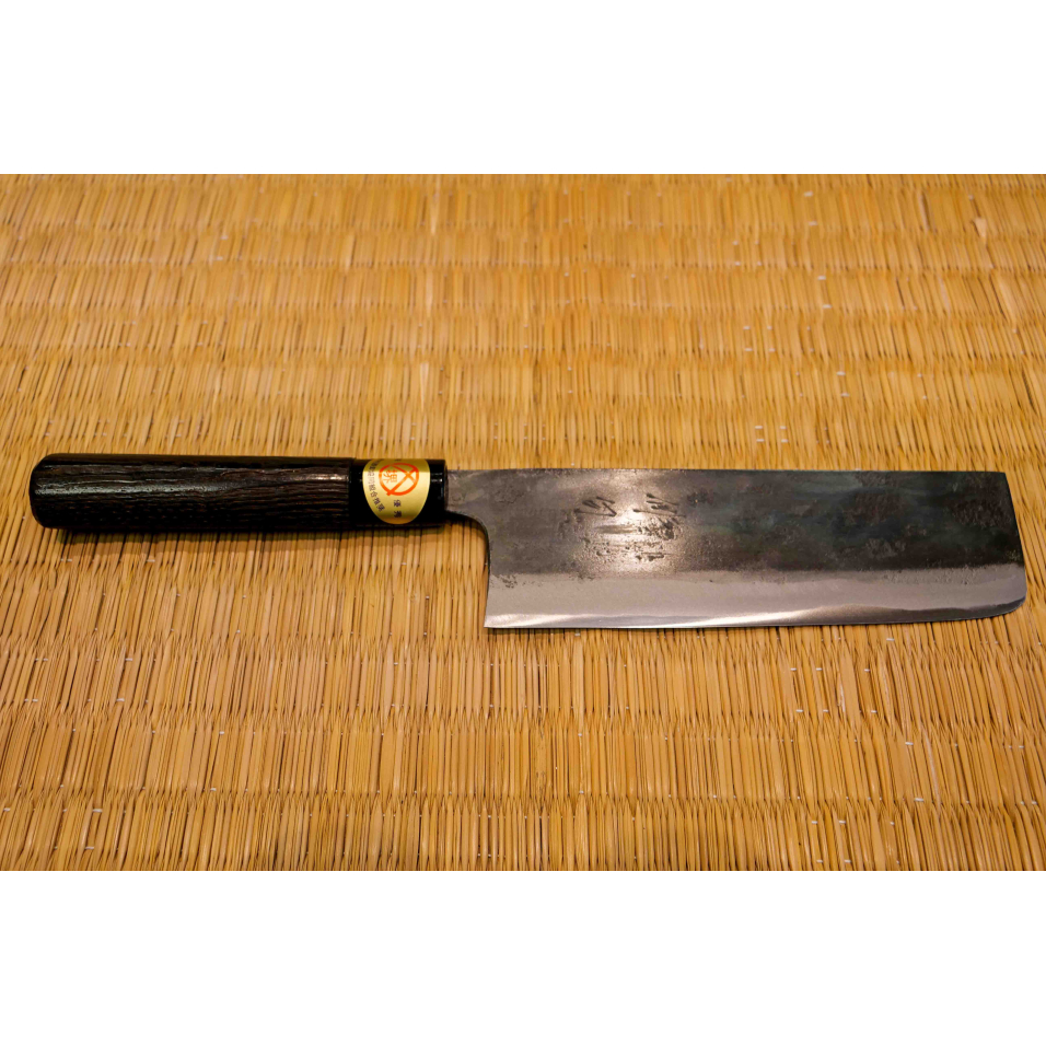 Nakiri japanese Knife 165mm Haiku Blue Carbon